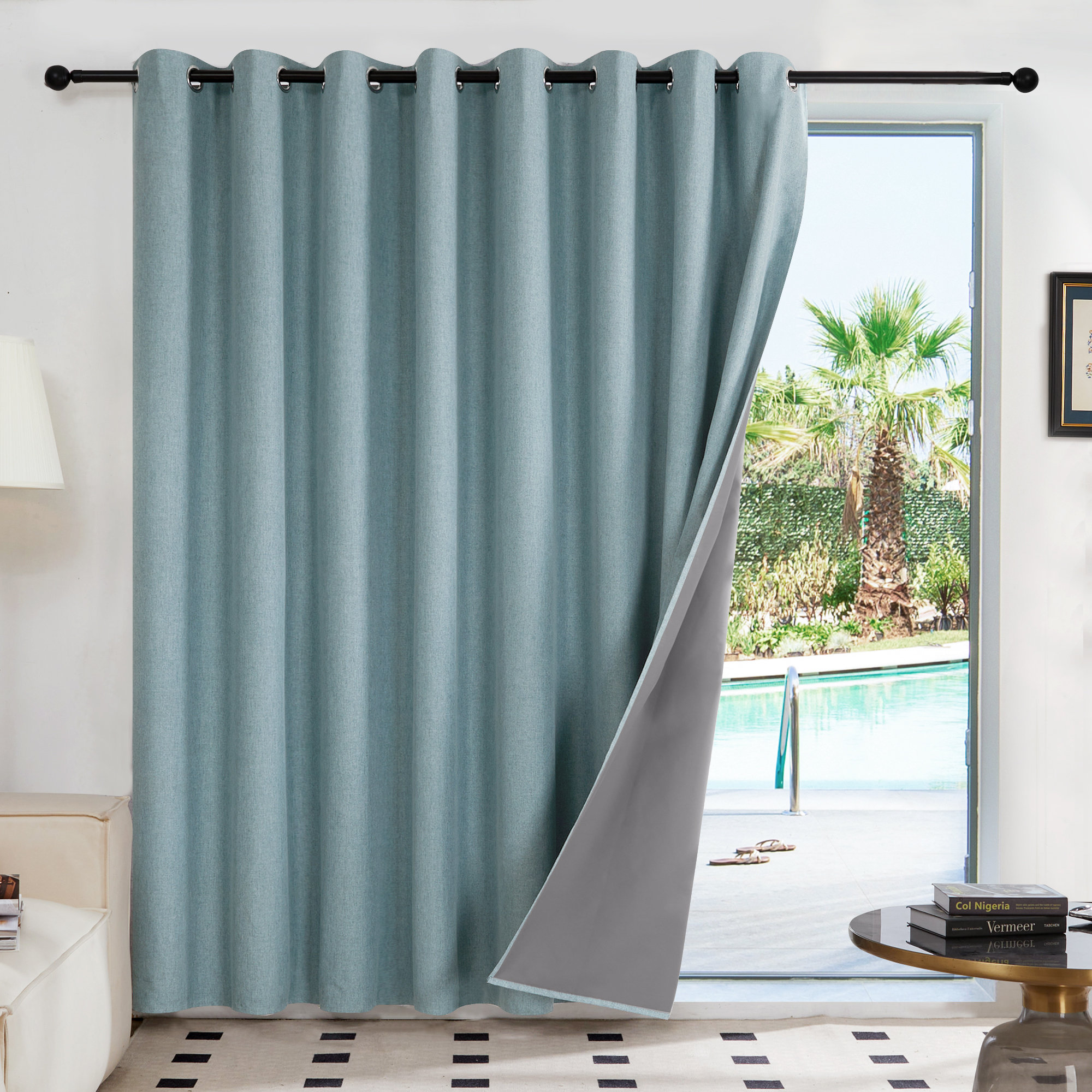 Ebern Designs Marcarthur Polyester Max Blackout Curtain Panel | Wayfair