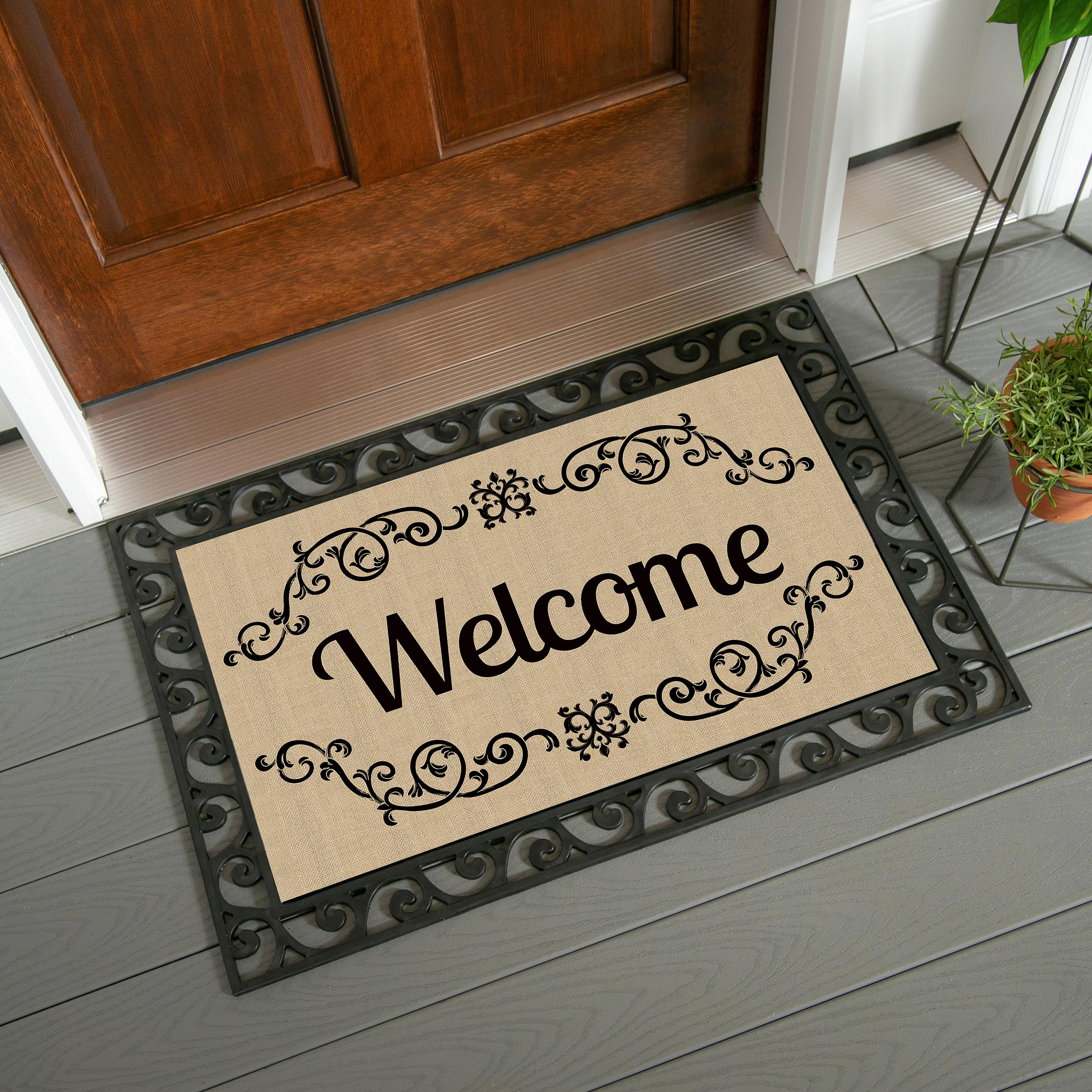 Winston Porter Boxwood Framed Plaid Sassafras Estate Switch Mat | Wayfair