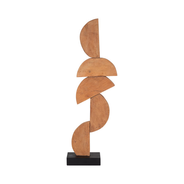 Joss & Main Wildomar Wood 5 Half Circles Stacking Sculpture | Joss & Main