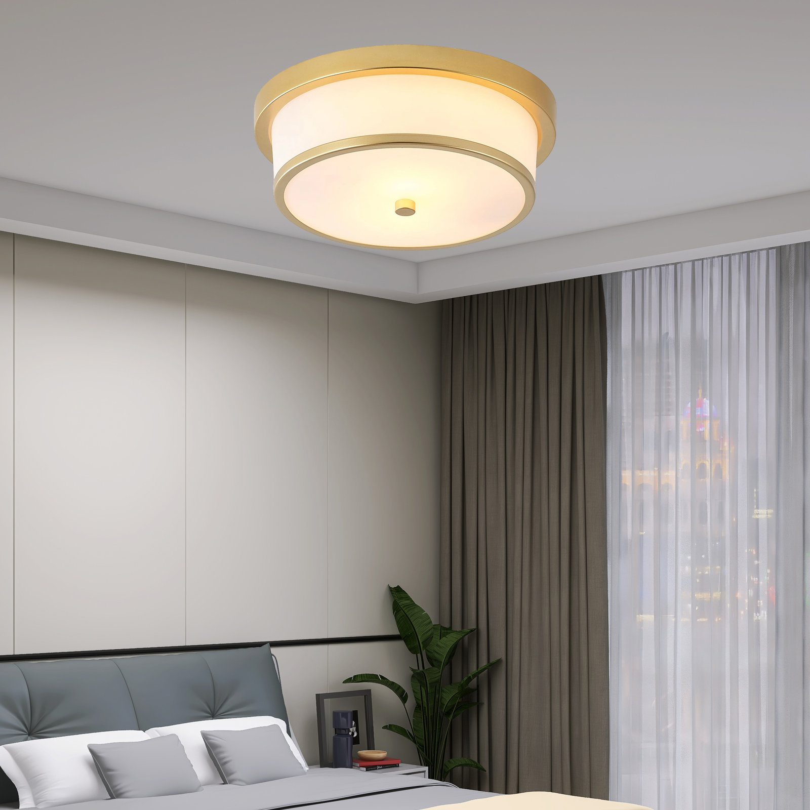 Latitude Run® Recessed Ceiling Light, 2 Light Fixture Near The Ceiling ...