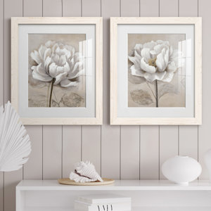 Lark Manor™ "Soft White I" 2-Piece Painting Print Set "& Reviews" | Wayfair