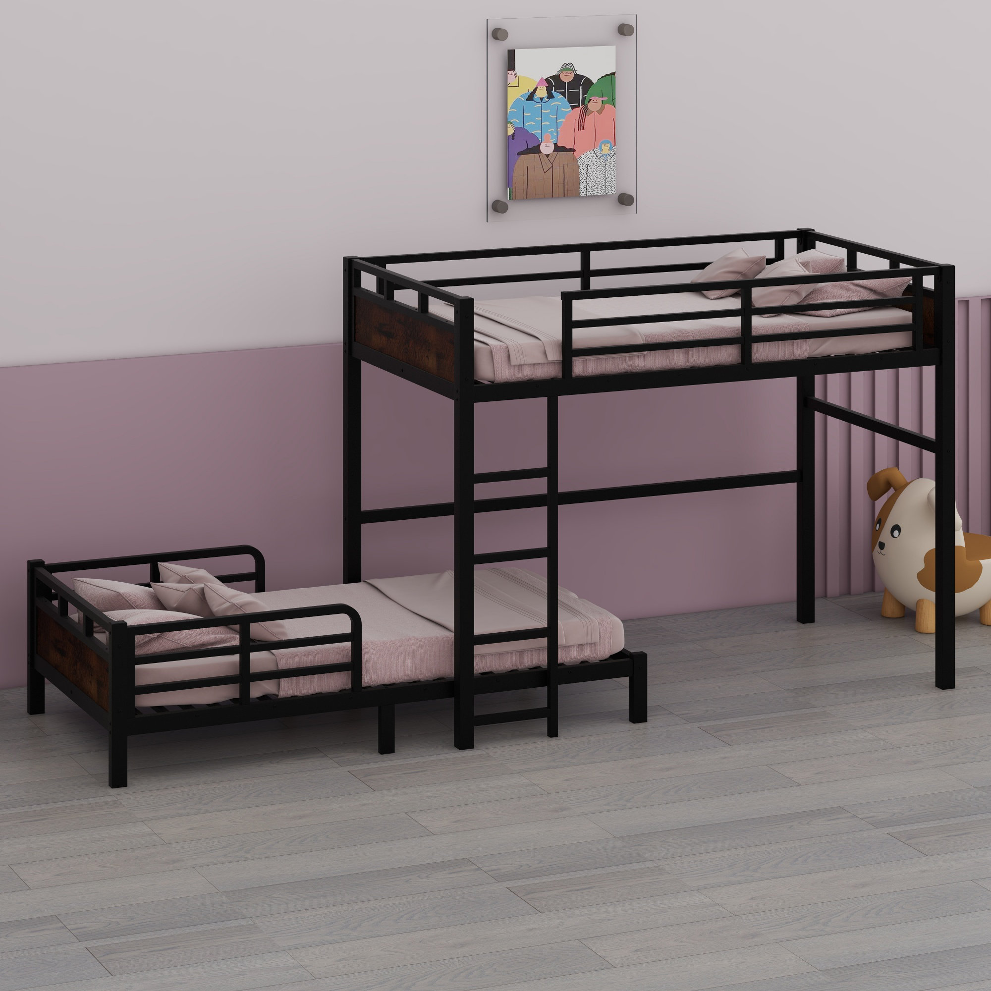 Latitude Run® Separable Bunk Beds,With Raised Security Fence - Wayfair ...