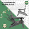 Highland Dunes Adjustable Backrest Adirondack Chair HDPE Adirondack ...