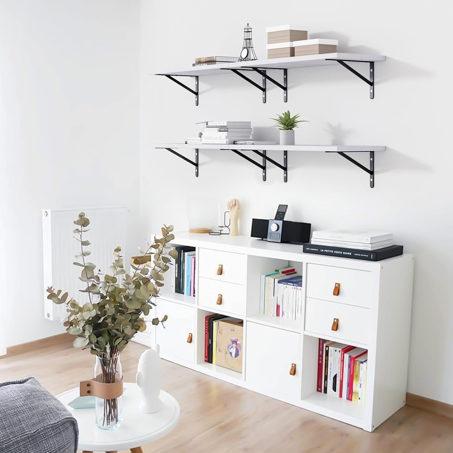 Hokku Designs 36 Inch Floating Shelves Set Of 2, 10 Inch Deep Wall ...