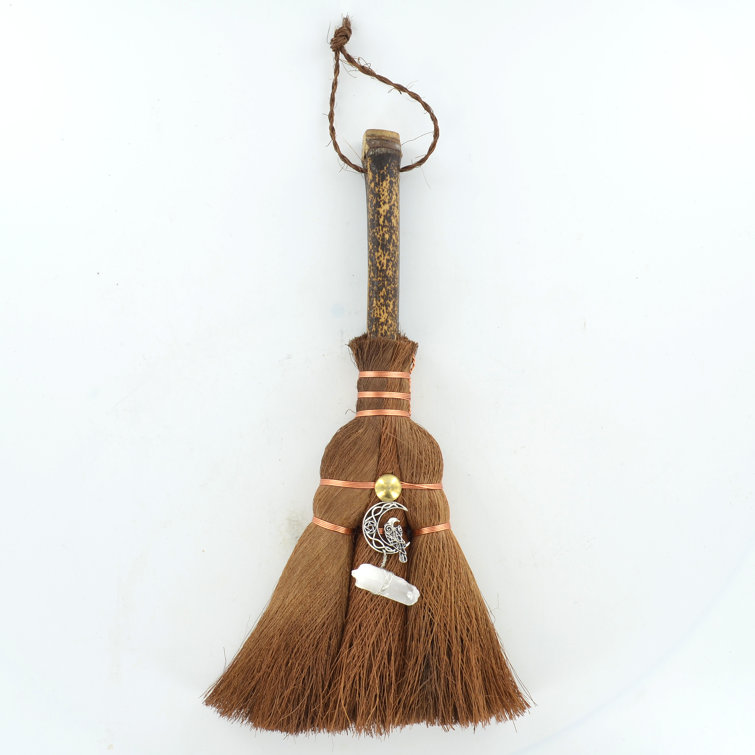 Rosalind Wheeler Witch's Altar Brush/broom With Silver Coloured Raven ...