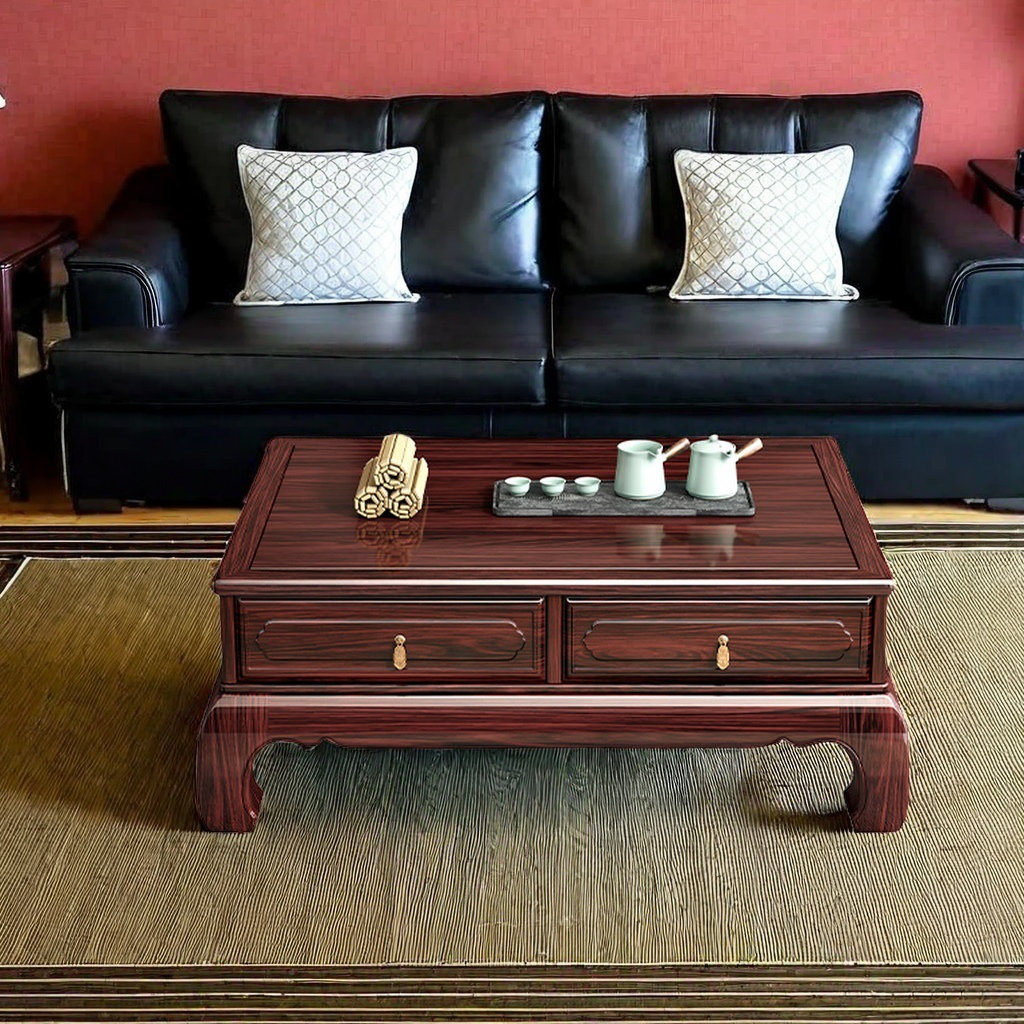 moonlight design New Chinese solid wood coffee table | Wayfair