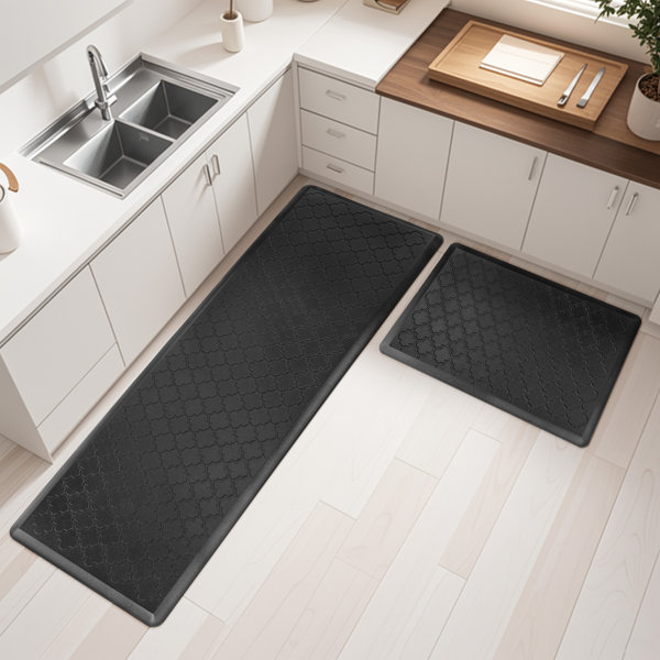 Black Kitchen Mats You'll Love | Wayfair