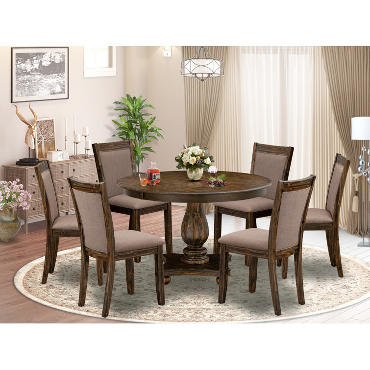 Charlton Home® Nonie Pedestal Dining Set | Wayfair