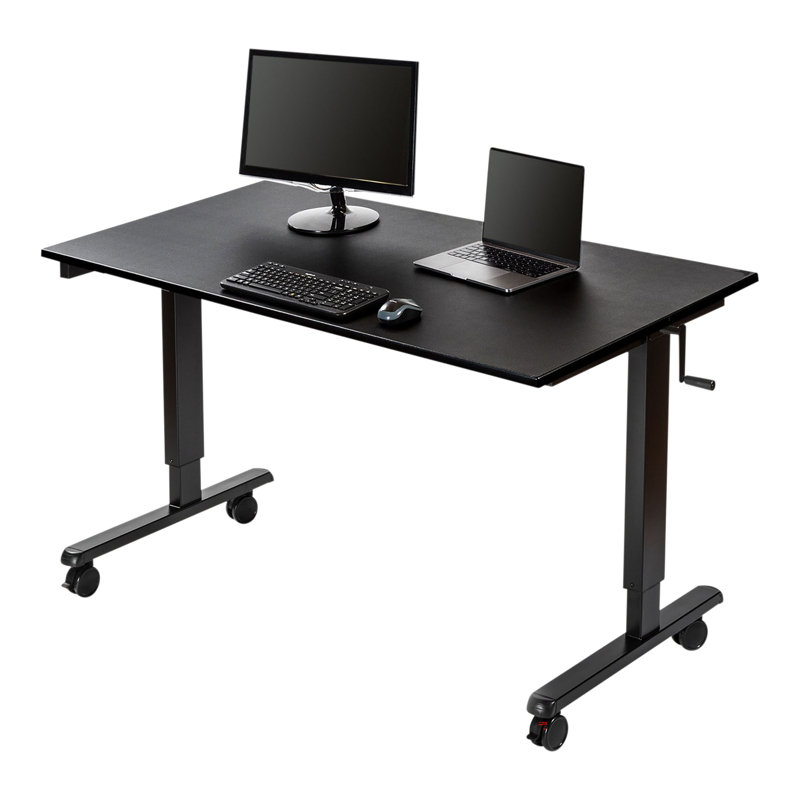 Inbox Zero Fontclair Adjustable Metal Base Standing Desk & Reviews ...