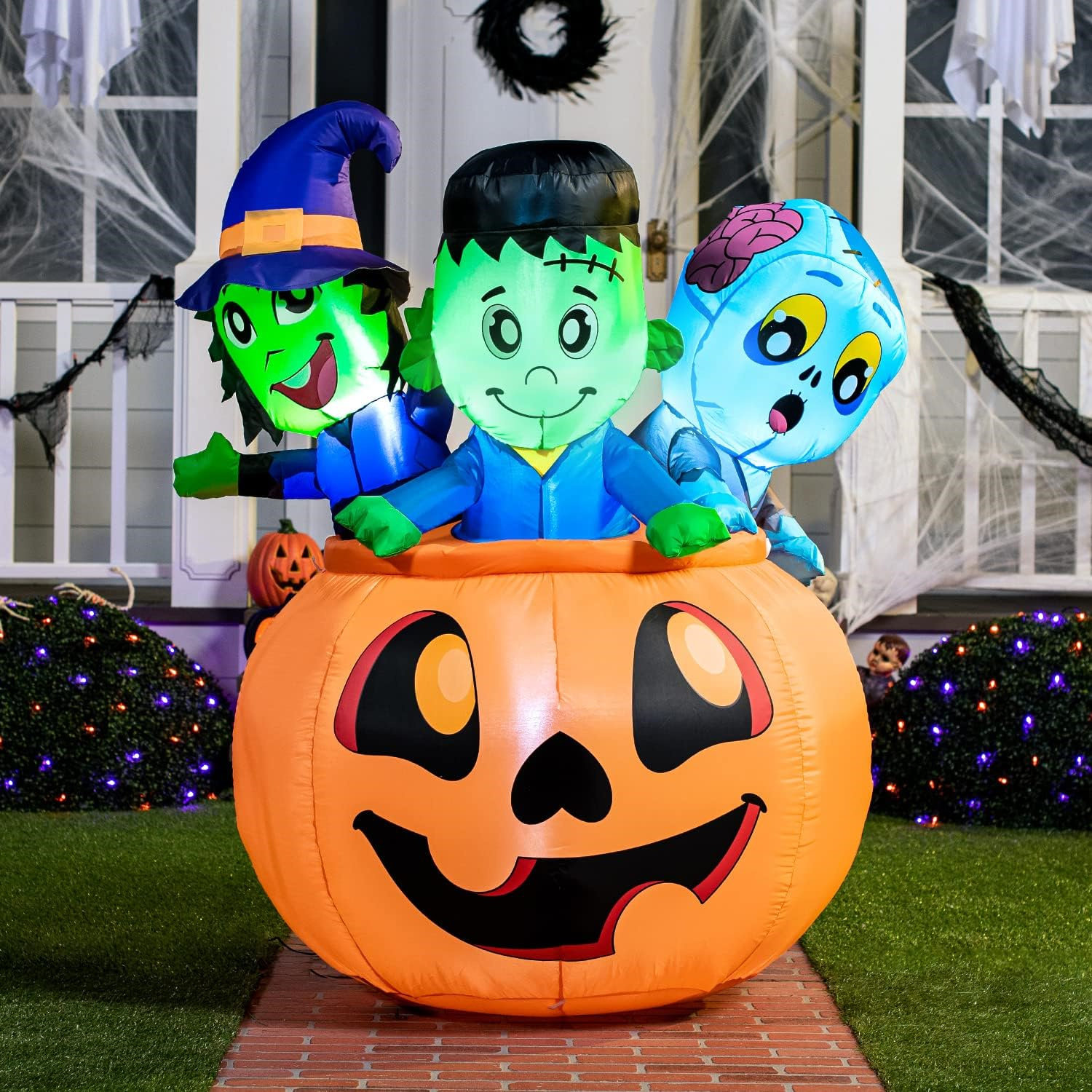 The Holiday Aisle® 5 FT Tall Halloween Inflatables Outdoor Decorations ...