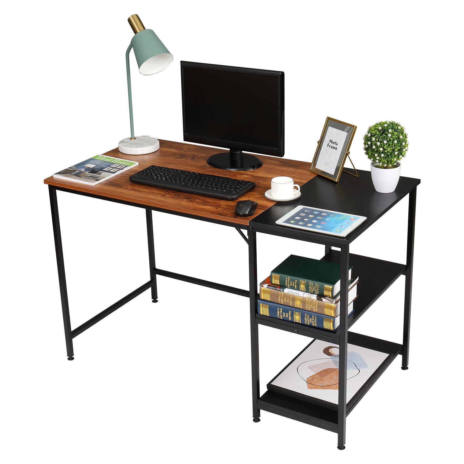 17 Stories Sahaana Rectangle Computer Desk & Reviews | Wayfair