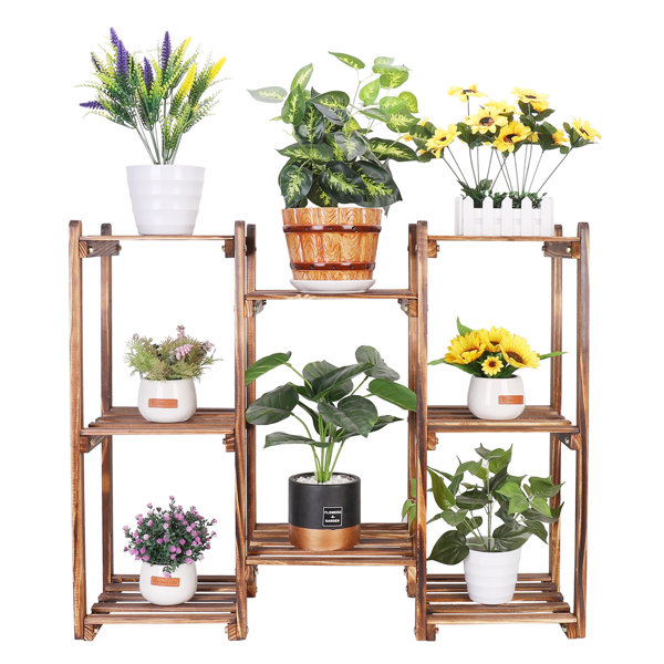 UNHO Rectangular Multi-Tiered Plant Stand & Reviews | Wayfair