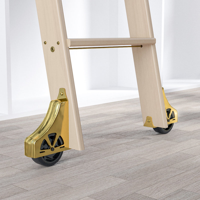 WFX Utility™ Modoc Red Oak 8.92' 8- Step Wood Removable Ladder | Wayfair