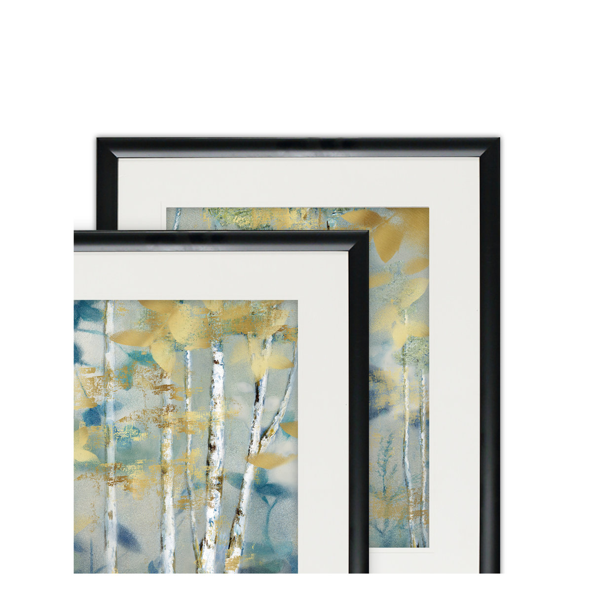 Lark Manor™ 'Gilded Forest' 2 Piece Framed Acrylic Painting Print Set ...