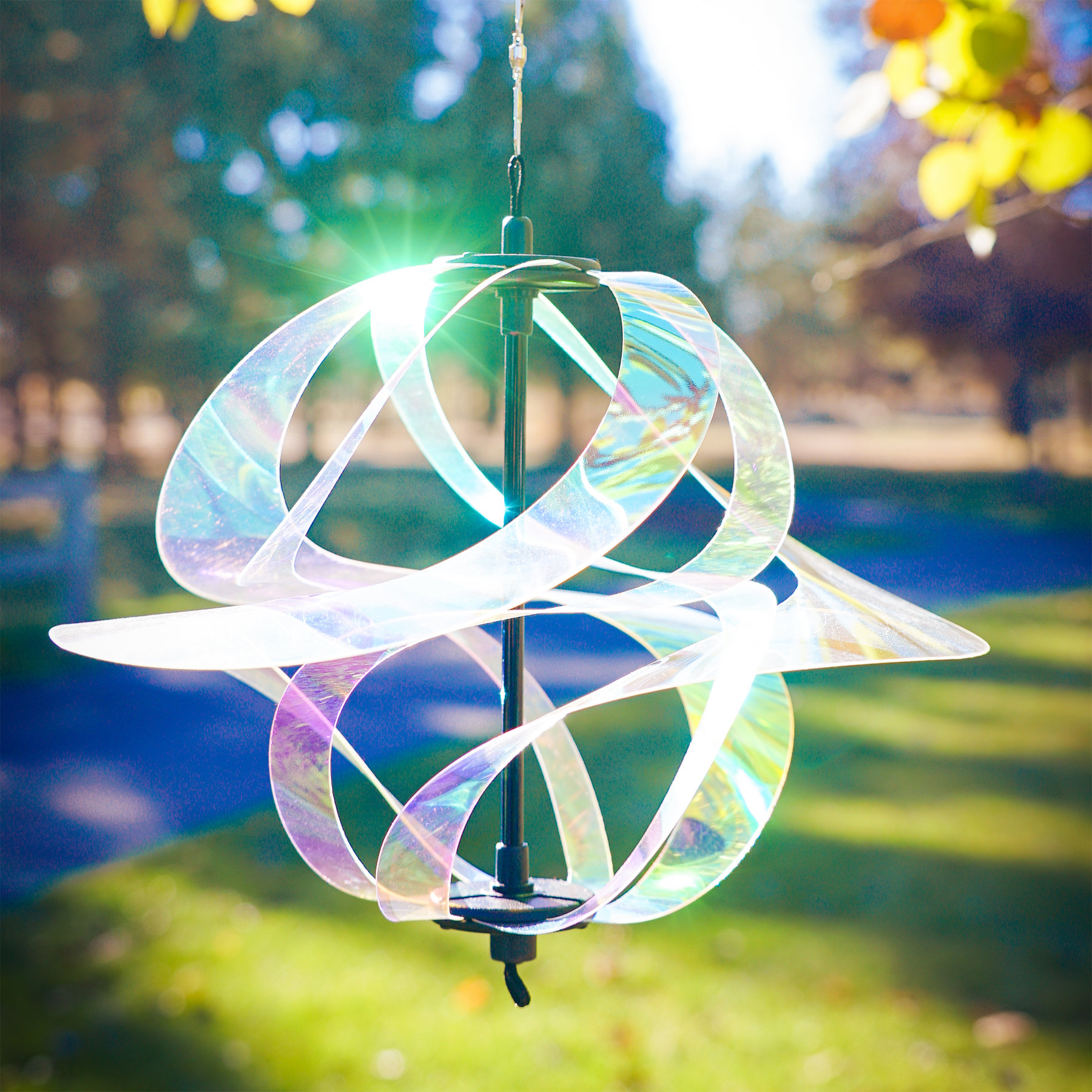 In The Breeze Iridescent Vortex Spinner | Wayfair