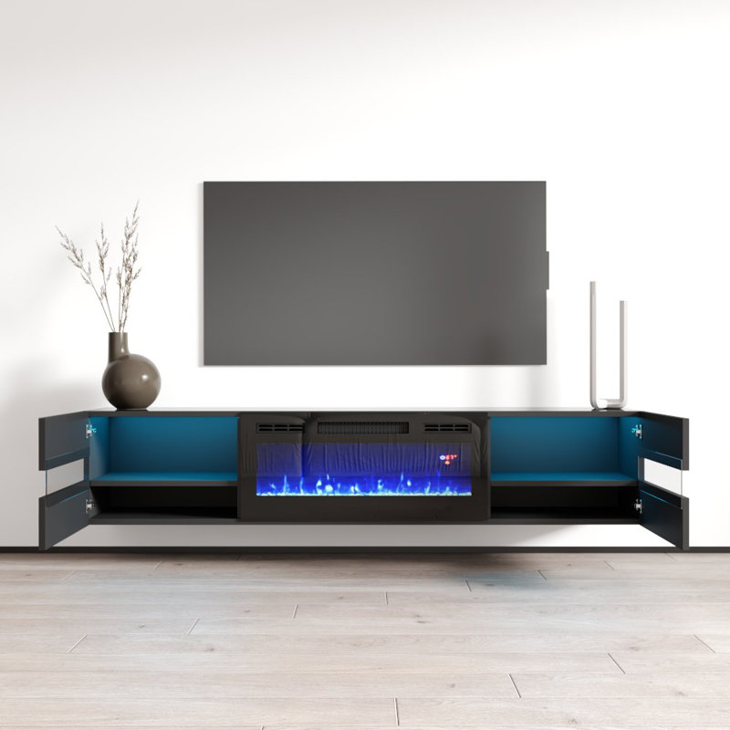 Orren Ellis Rameesa 72'' Media Console & Reviews | Wayfair