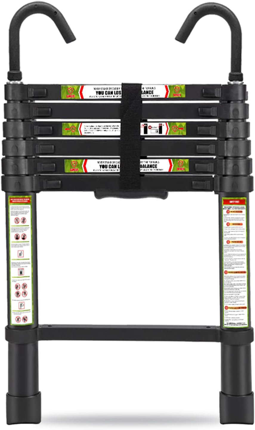 WFX Utility™ Telescopic Ladder, 6.5FT RIKADE Aluminum Telescoping ...