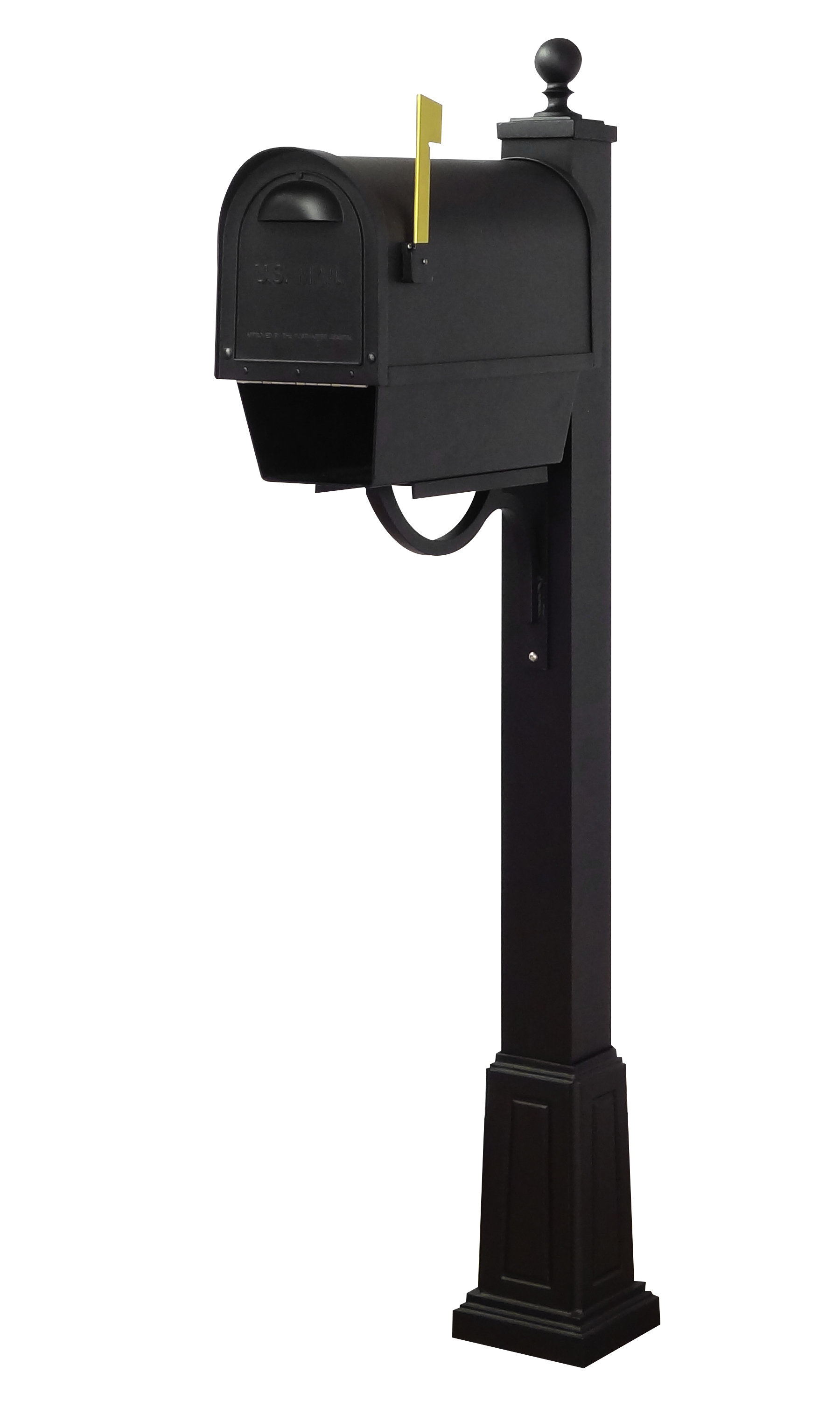 Special Lite Products Classic Curbside Locking Mailbox with Post ...