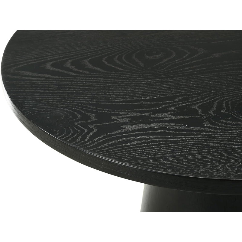 Corrigan Studio® Blissful Nights 20" Matthei Black Round Console Table ...