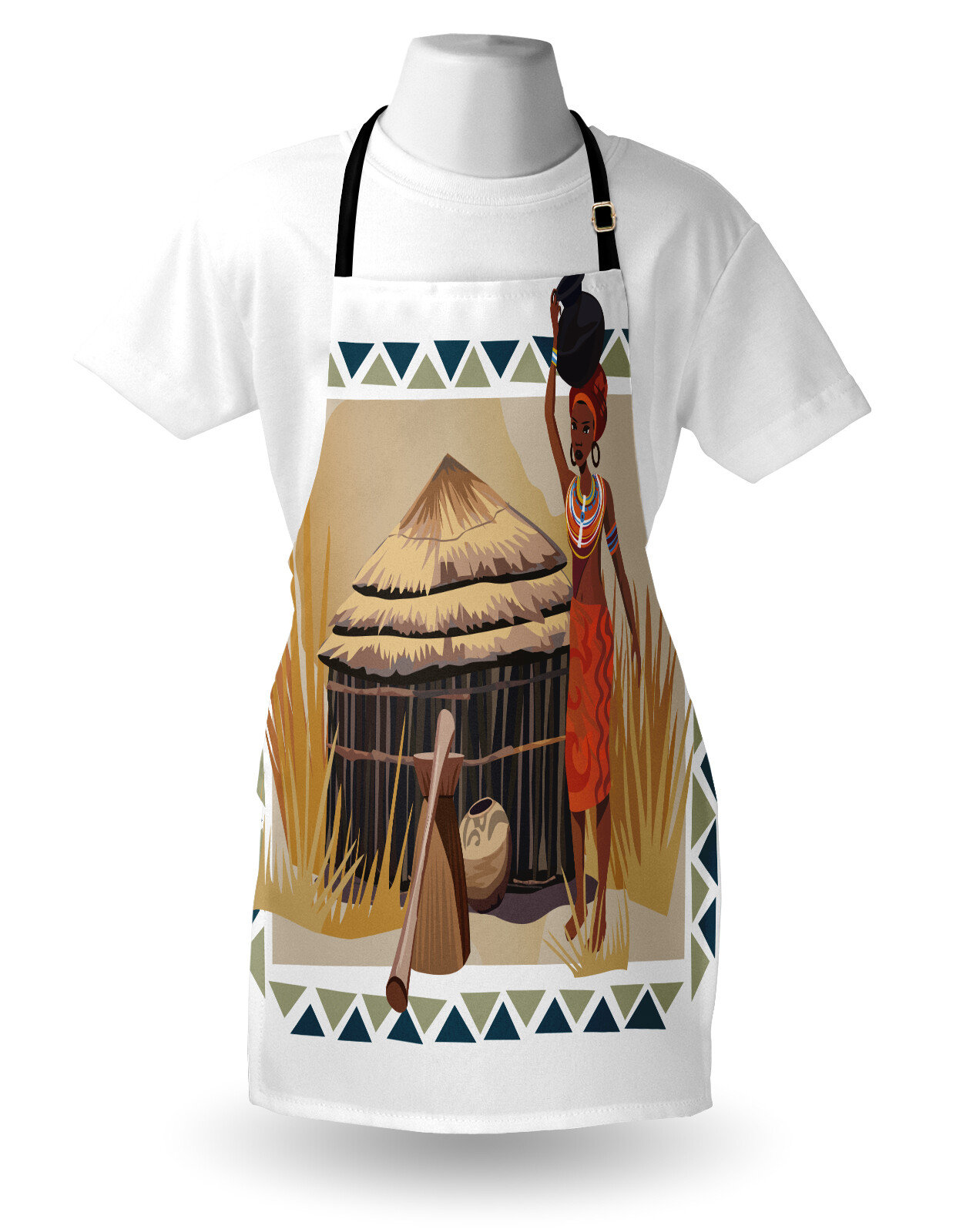 East Urban Home African Apron Unisex, Native Lady, Adult Size ...