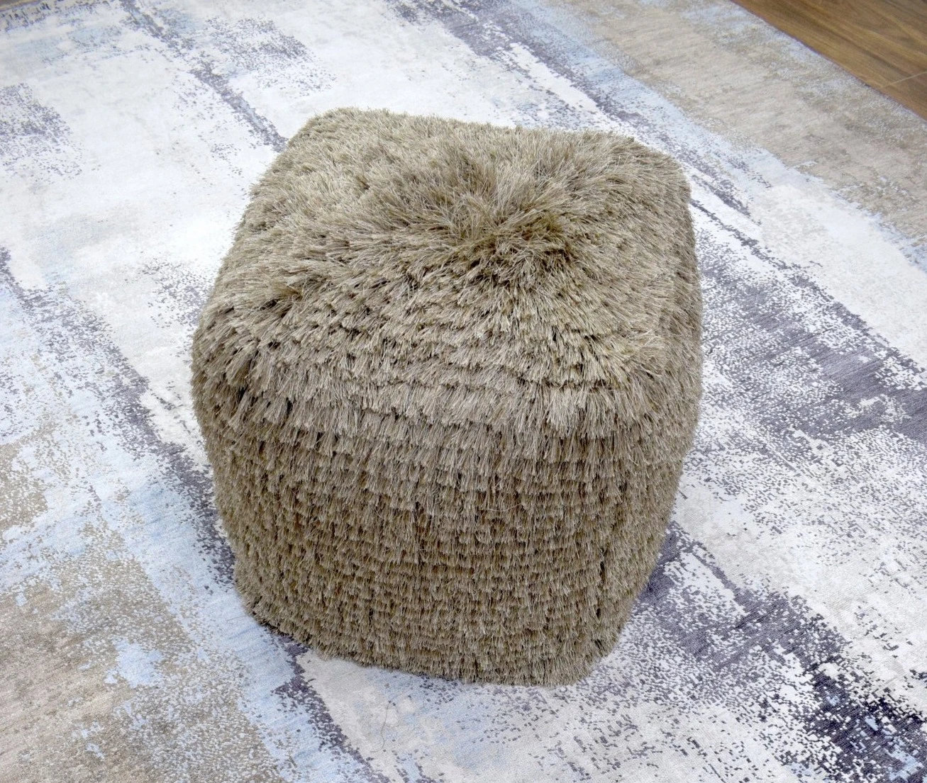 Bay Isle Home™ Handmade Shag Pouf Made With Polyester - Wayfair Canada