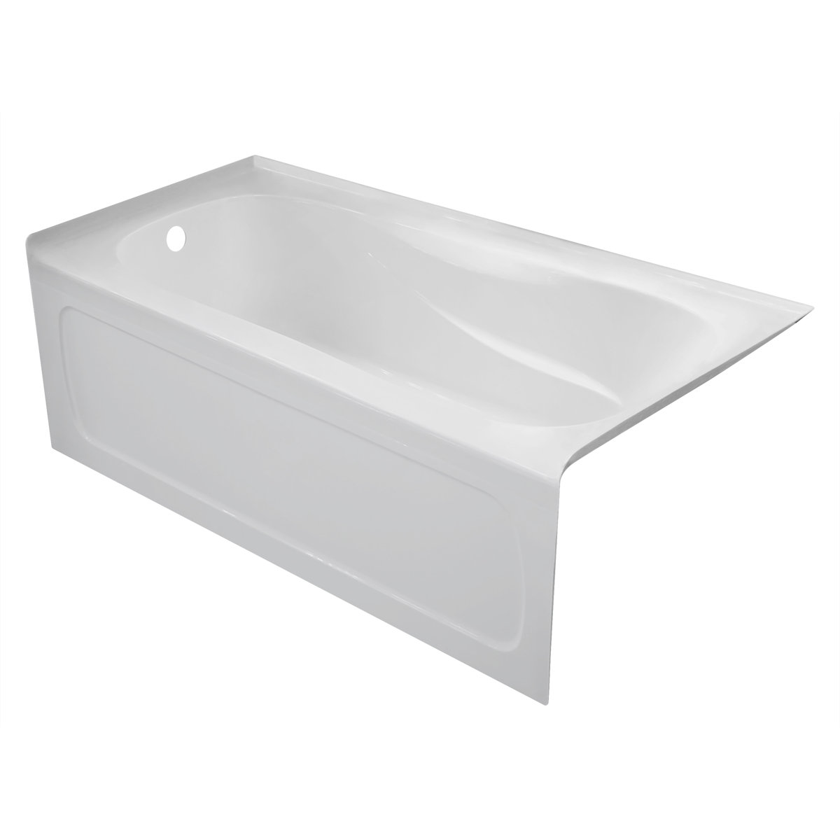 Valley Acrylic Ltd. 60" x 32" Alcove Soaking Acrylic Bathtub - Wayfair ...