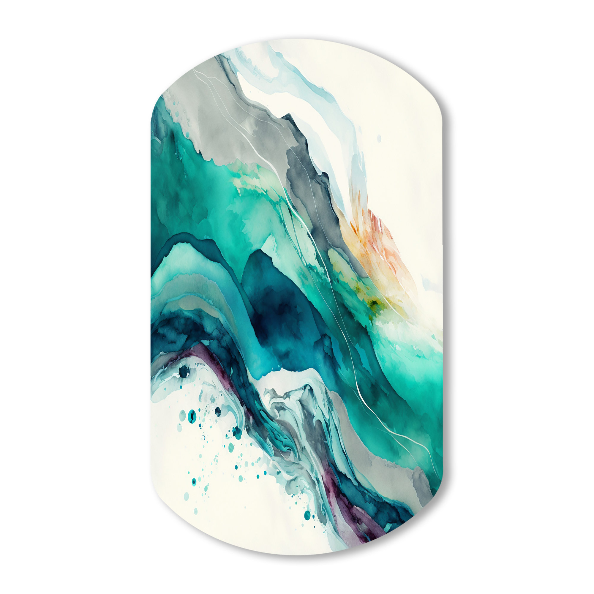 Design Art Celebrations In Turquoise Shades Of Blue II - Abstract ...