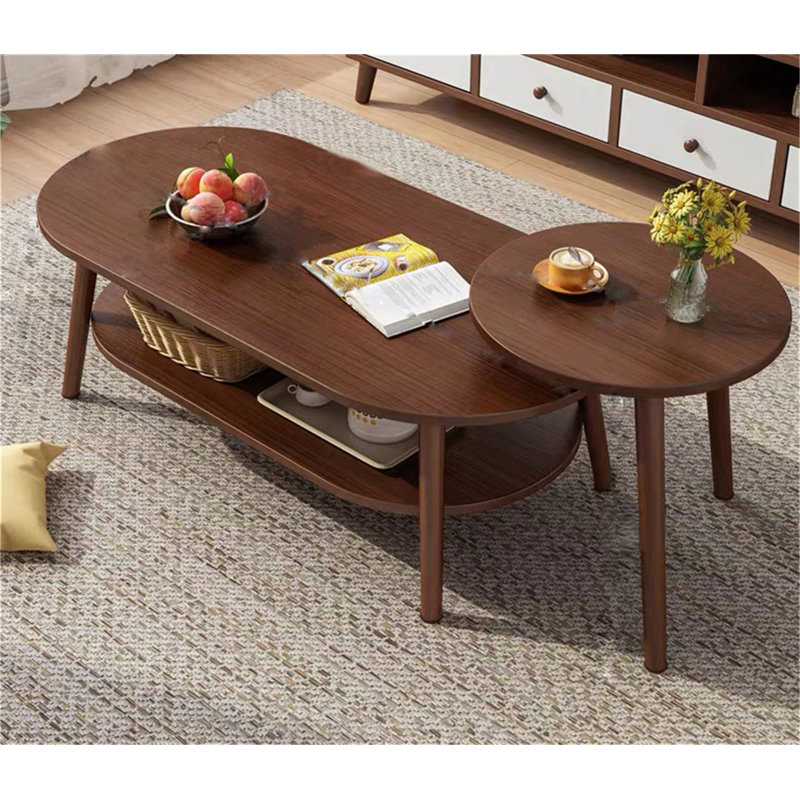 George Oliver Chebo Solid Wood Coffee Table | Wayfair