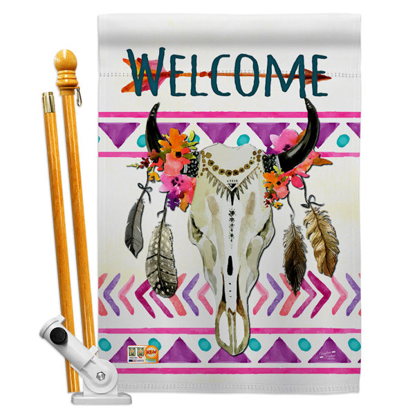 Angeleno Heritage Double Sided 40'' H x 28'' W Polyester Flag Set ...