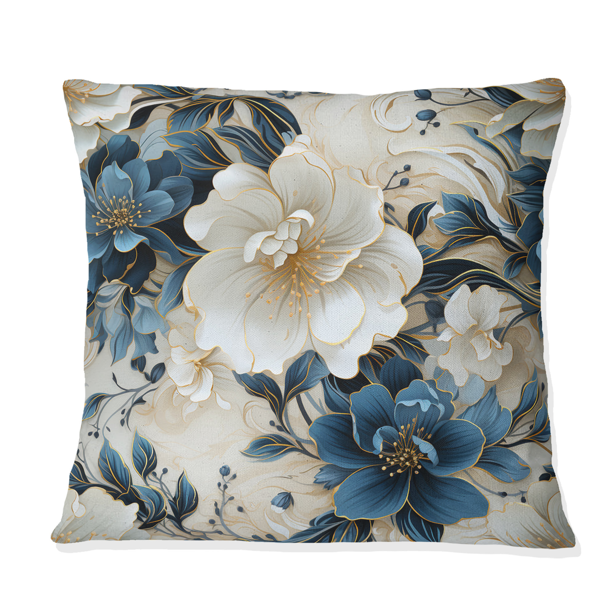 Design Art Oriental Elegance Marble Pattern - Throw PillowAbstract ...