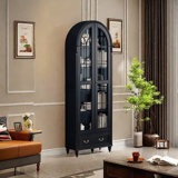 Parttlion French style arched vintage bookcase | Wayfair