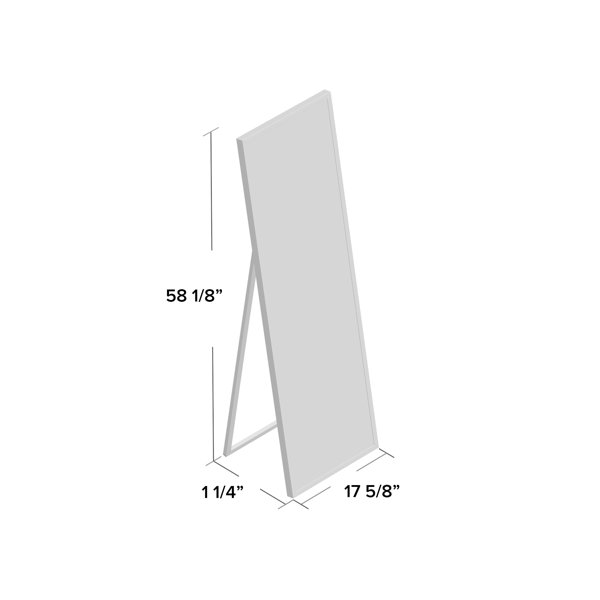 Ebern Designs Sasi Flat Floor Mirror & Reviews | Wayfair