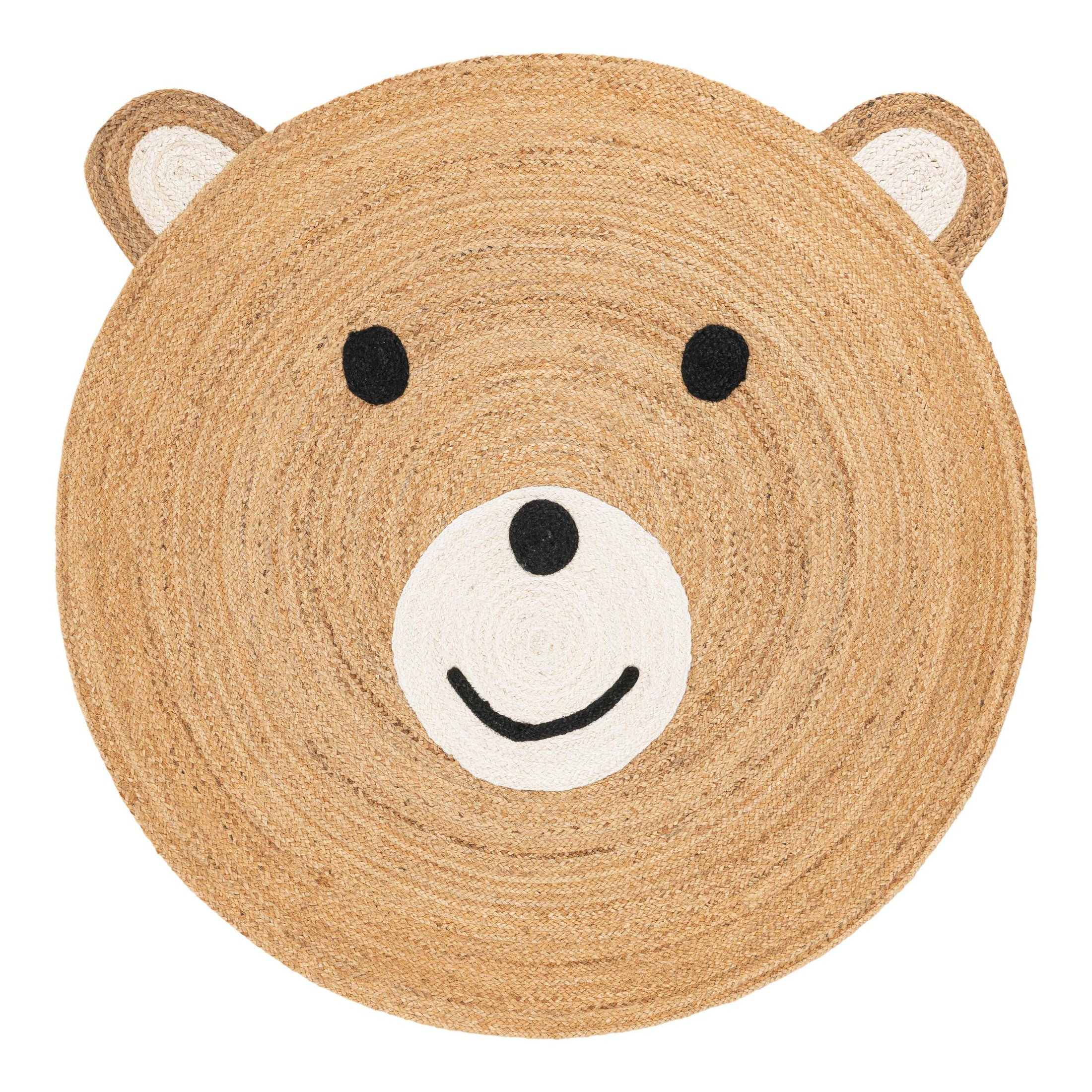 Unique Loom Kids Braided Jute Round Abstract Hand Braided Jute / Sisal ...