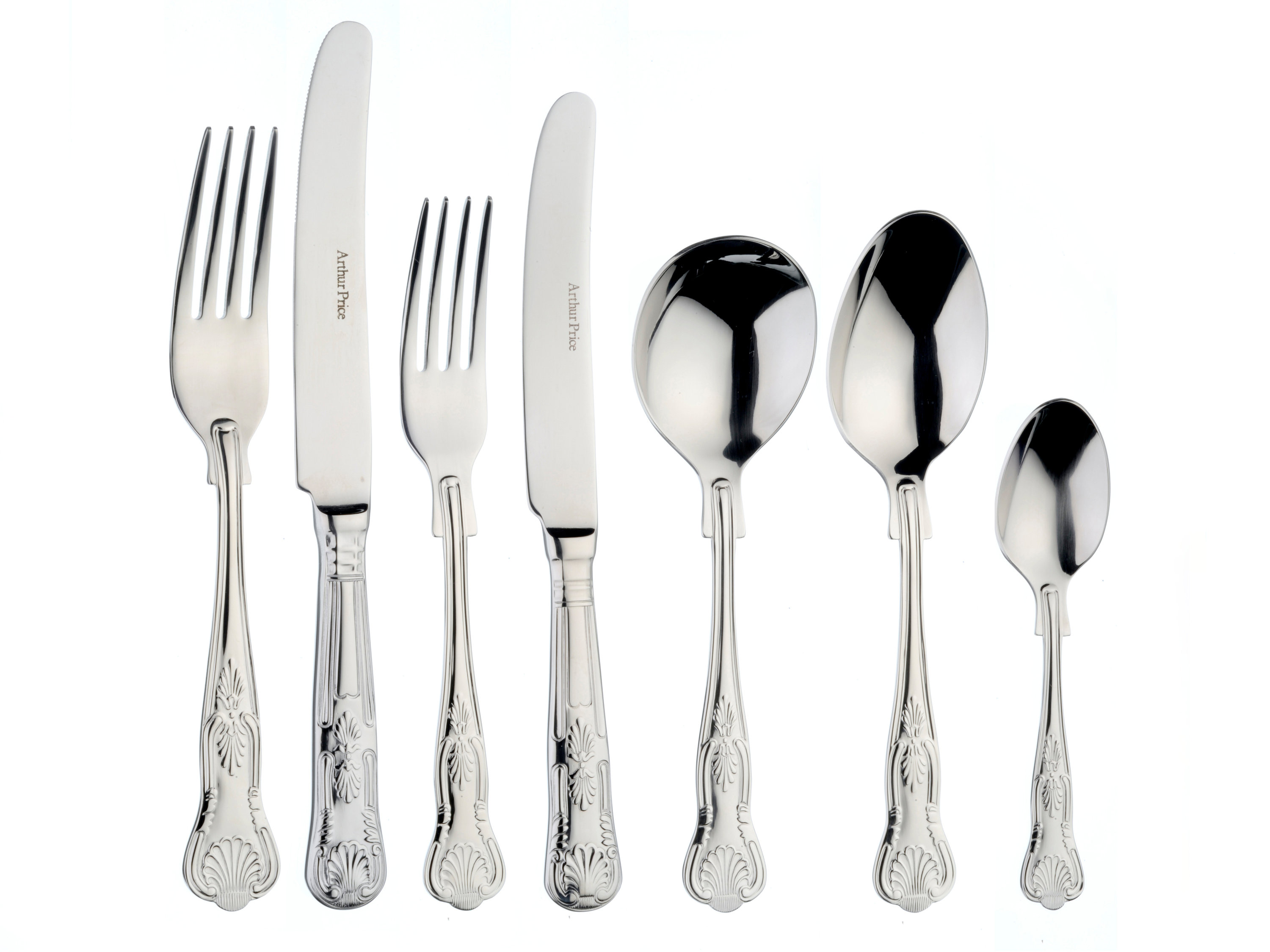 Arthur Price, Kings - 44 Piece Cutlery Set, Service for 6 & Reviews ...