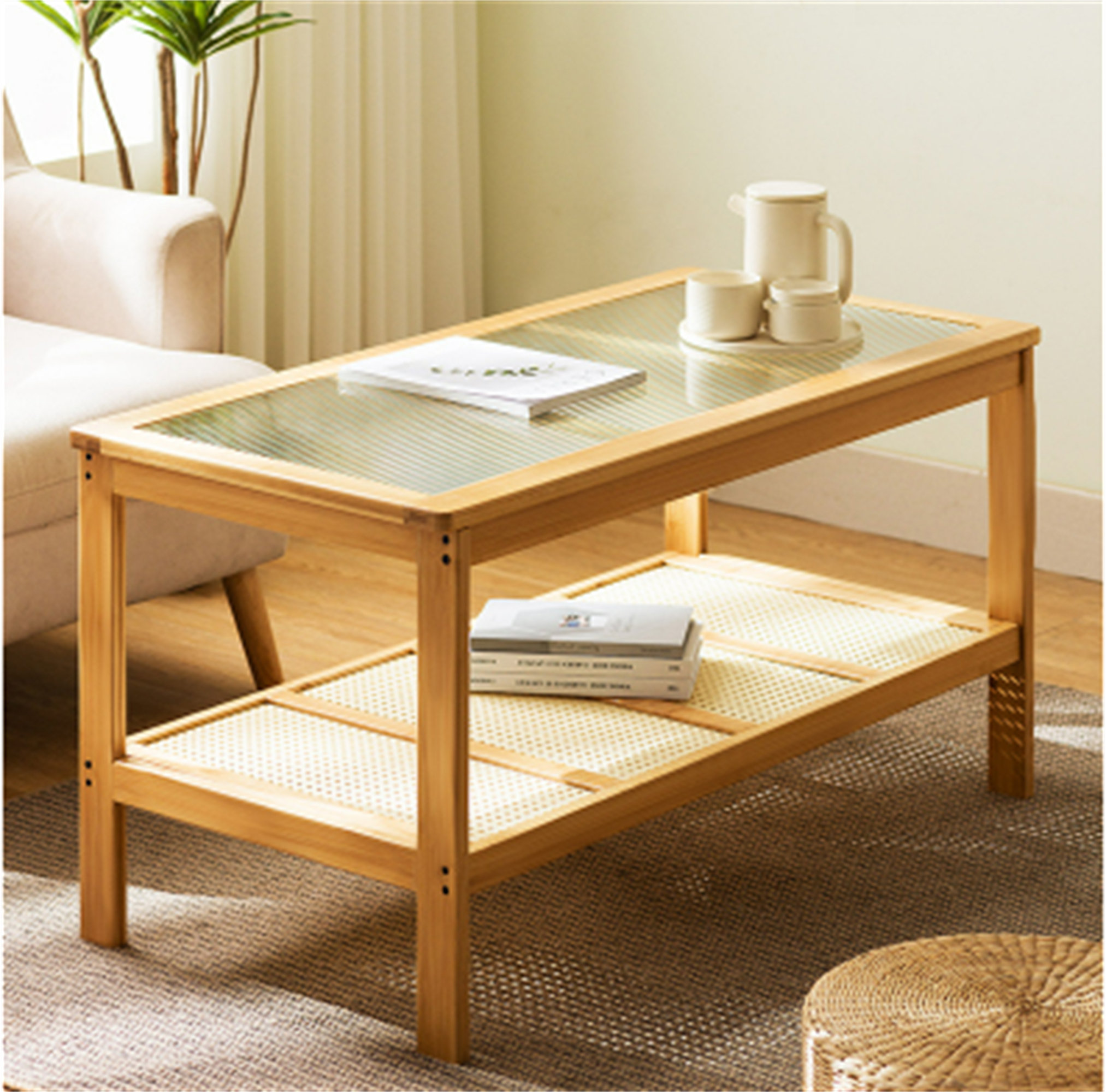 George Oliver Nanchu Glass Coffee Table - Wayfair Canada
