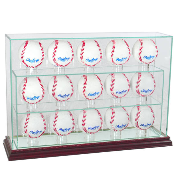 Perfect Cases And Frames 17'' W 4'' D Baseball Glass Ball/Puck Case ...