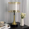 Mercer41 Mid-Century Bedside Nightstand Table Lamp Unique Lampshade ...