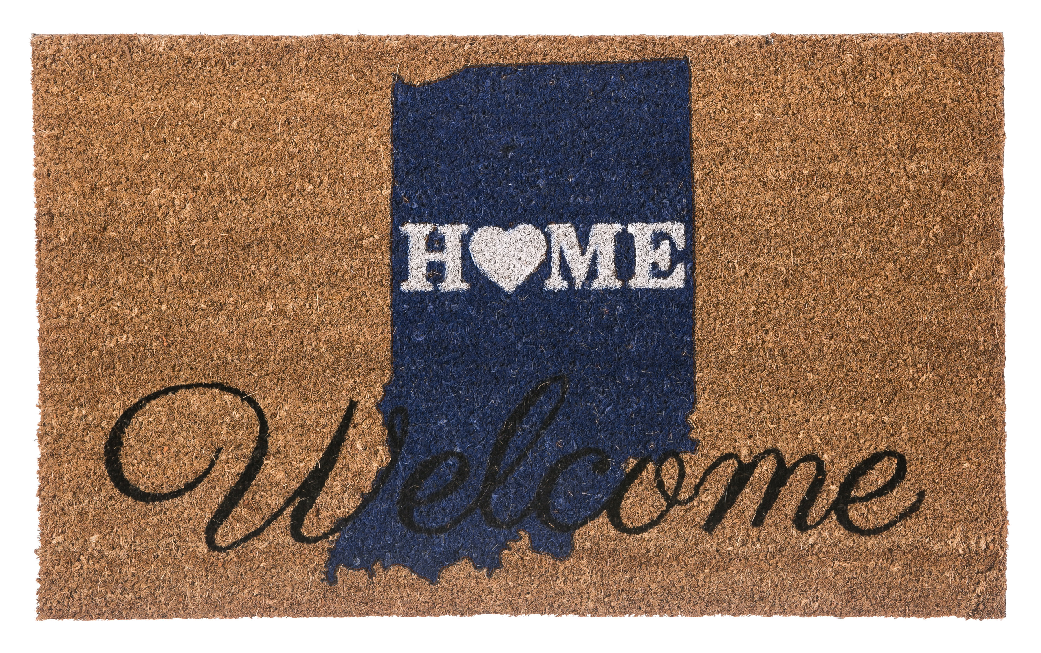 Trinx Ethelrene Indiana 30 in. x 18 in. Non-Slip Outdoor Door Mat | Wayfair
