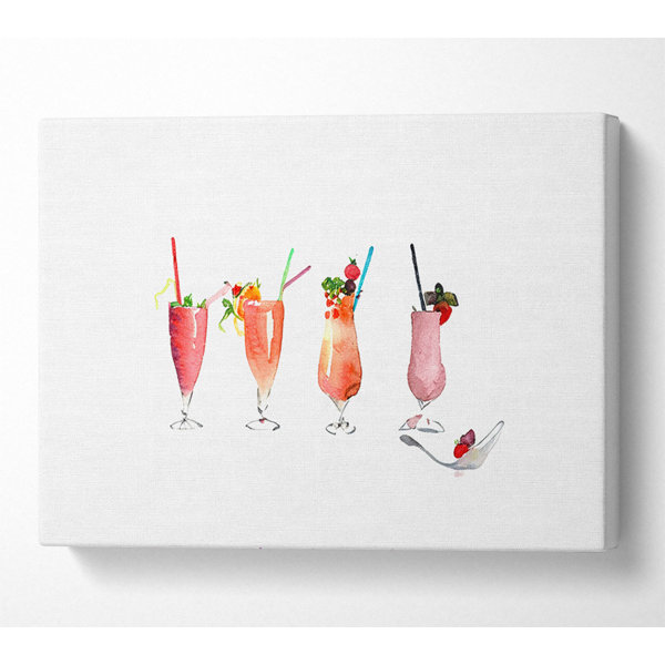 ClassicLiving Summer Cocktails - Wrapped Canvas Art Prints | Wayfair.co.uk