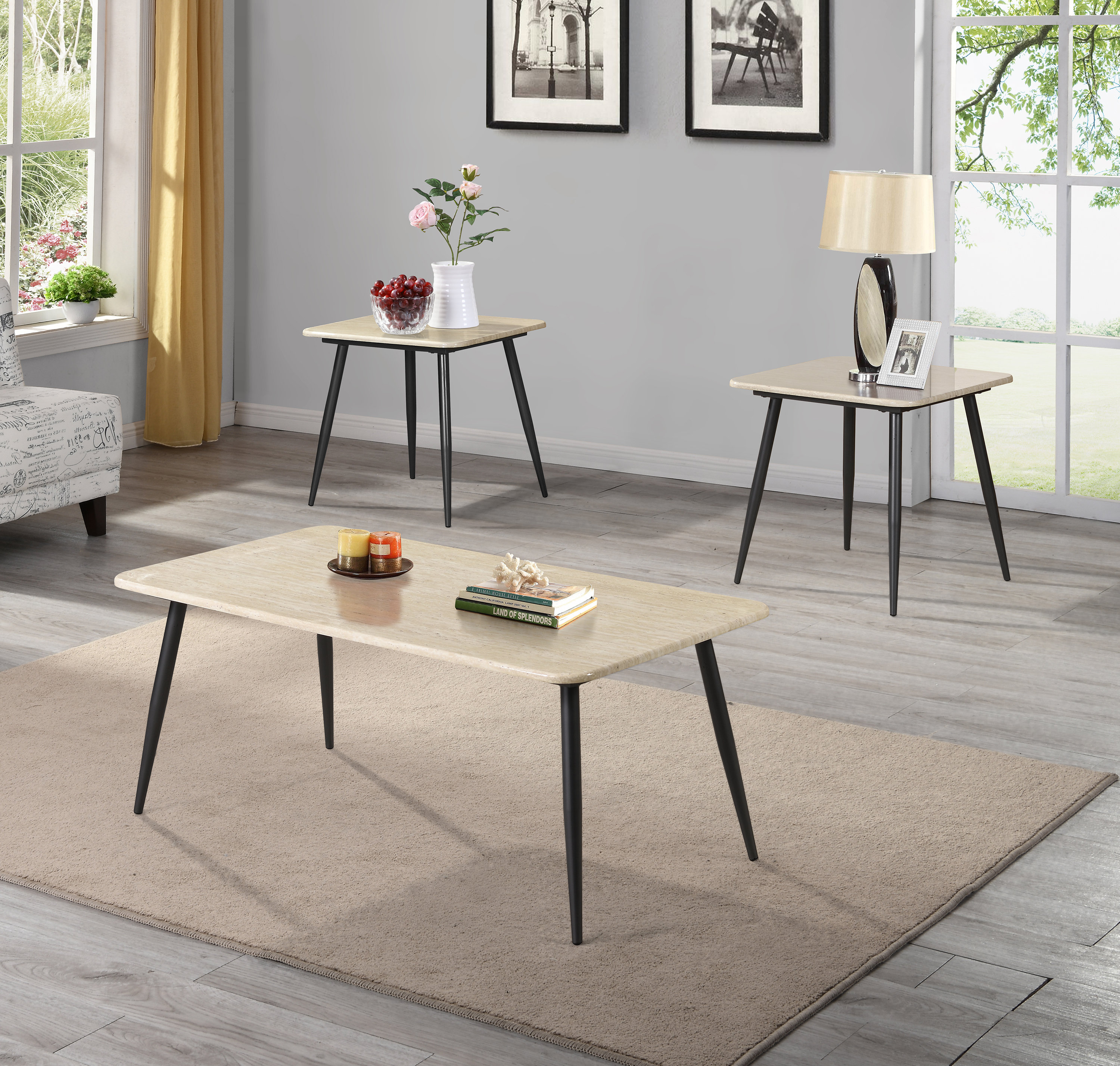 George Oliver 3 Piece Coffee Table Set & Reviews - Wayfair Canada