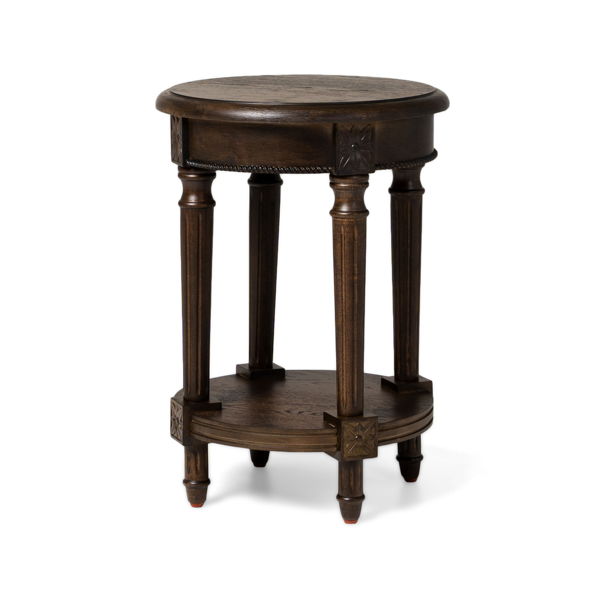 Maven Lane Pullman Round Wooden Side Table & Reviews | Wayfair