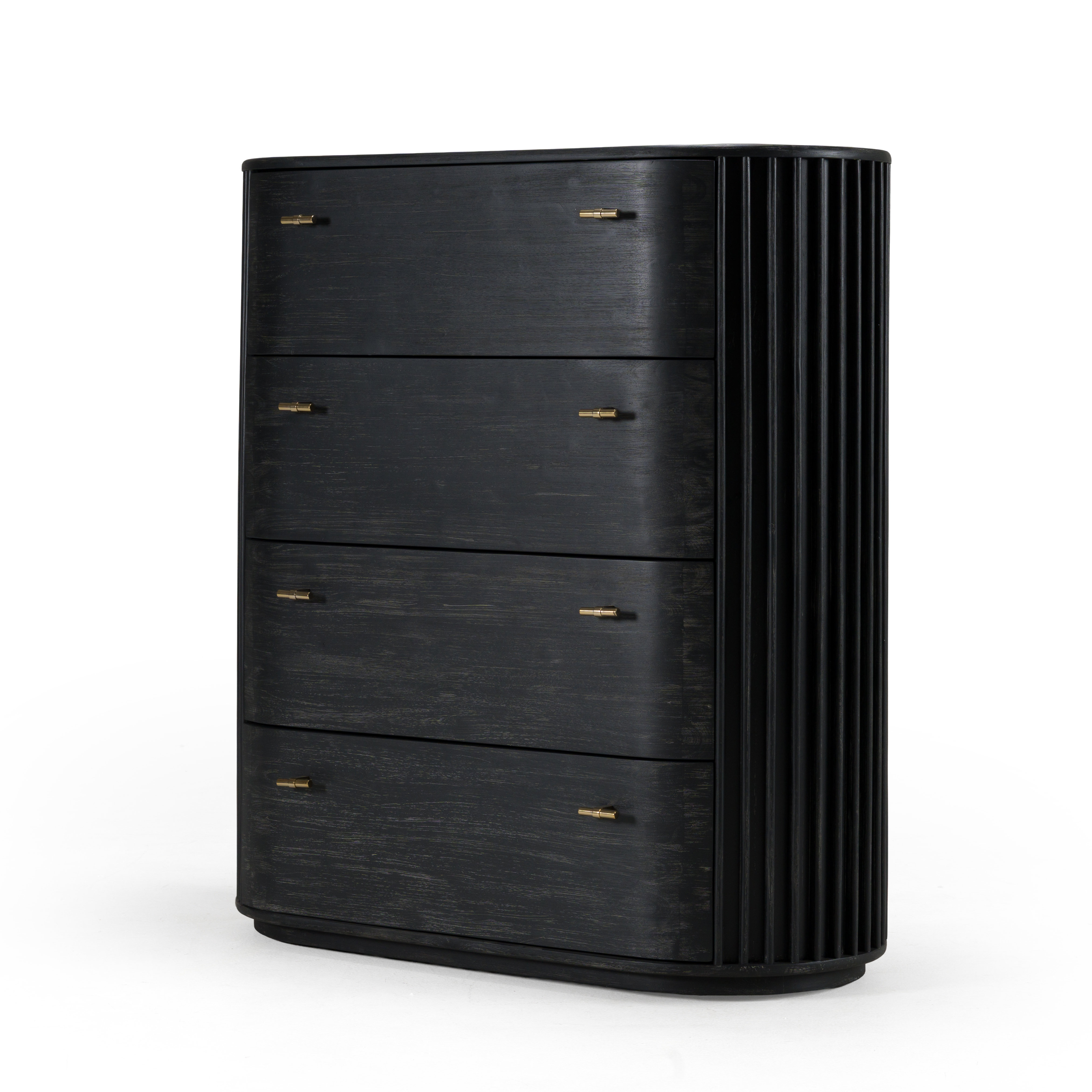 Latitude Run® Haring - Modern Black Acacia Chest - Wayfair Canada