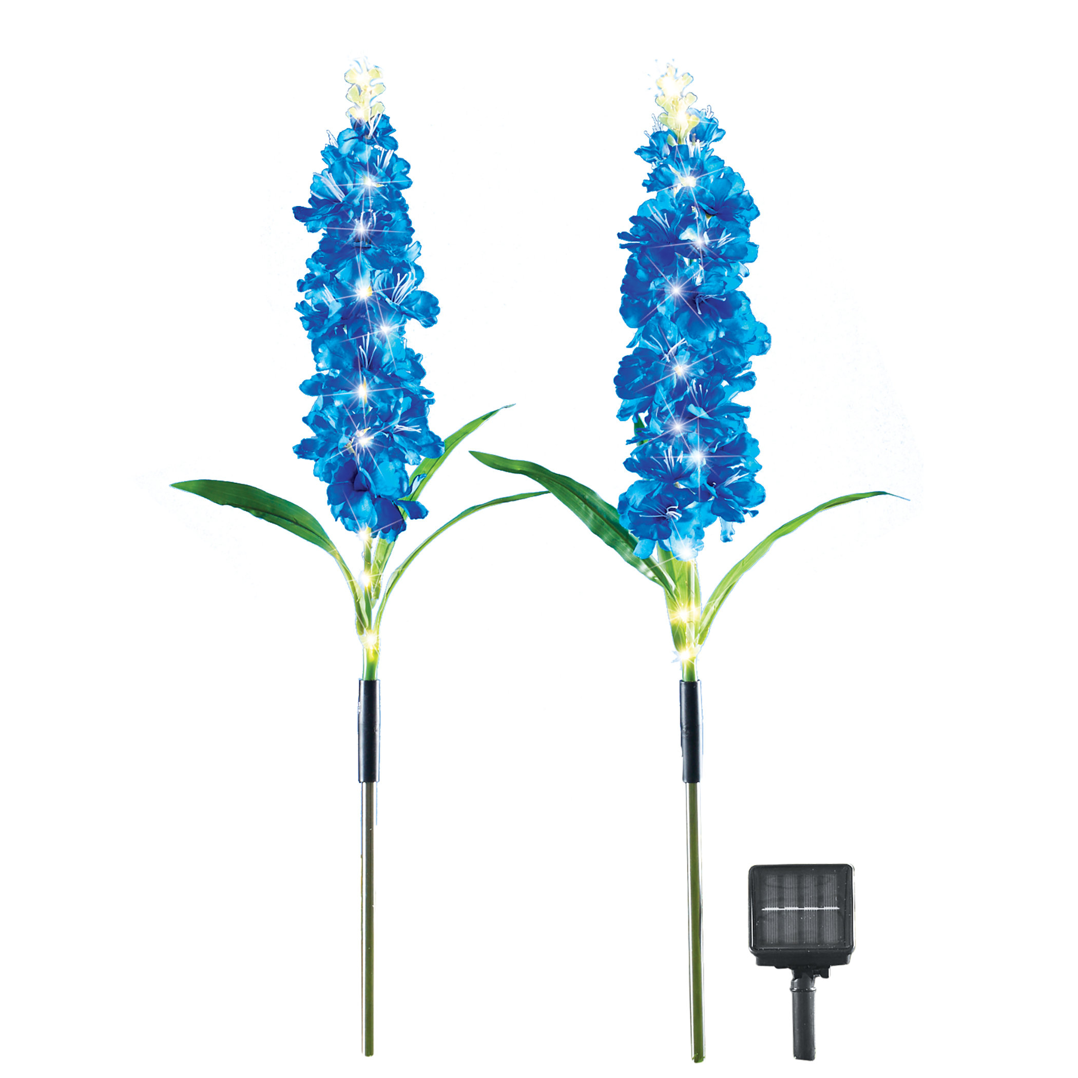 Primrue Solar Powered Artificial Hyacinth Stakes - Set of 2 - Wayfair ...