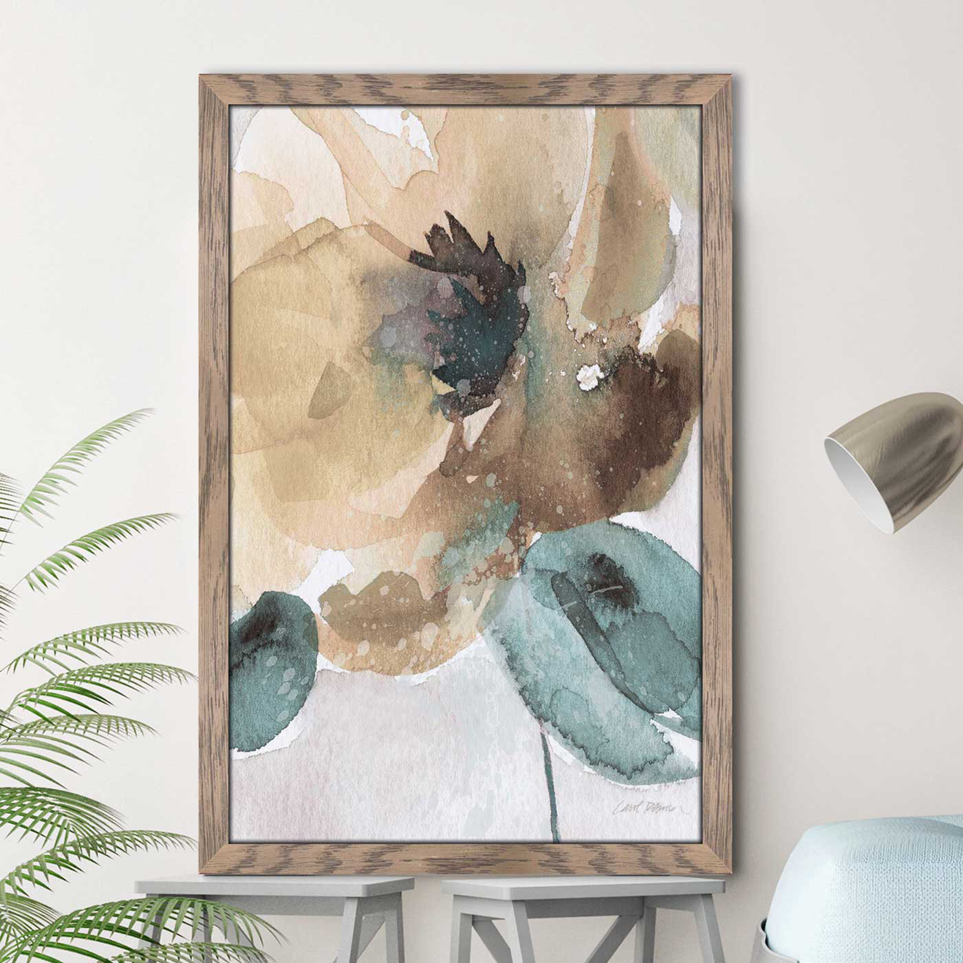 Winston Porter 'Watercolor Poppy II' Framed Watercolor Painting Print ...