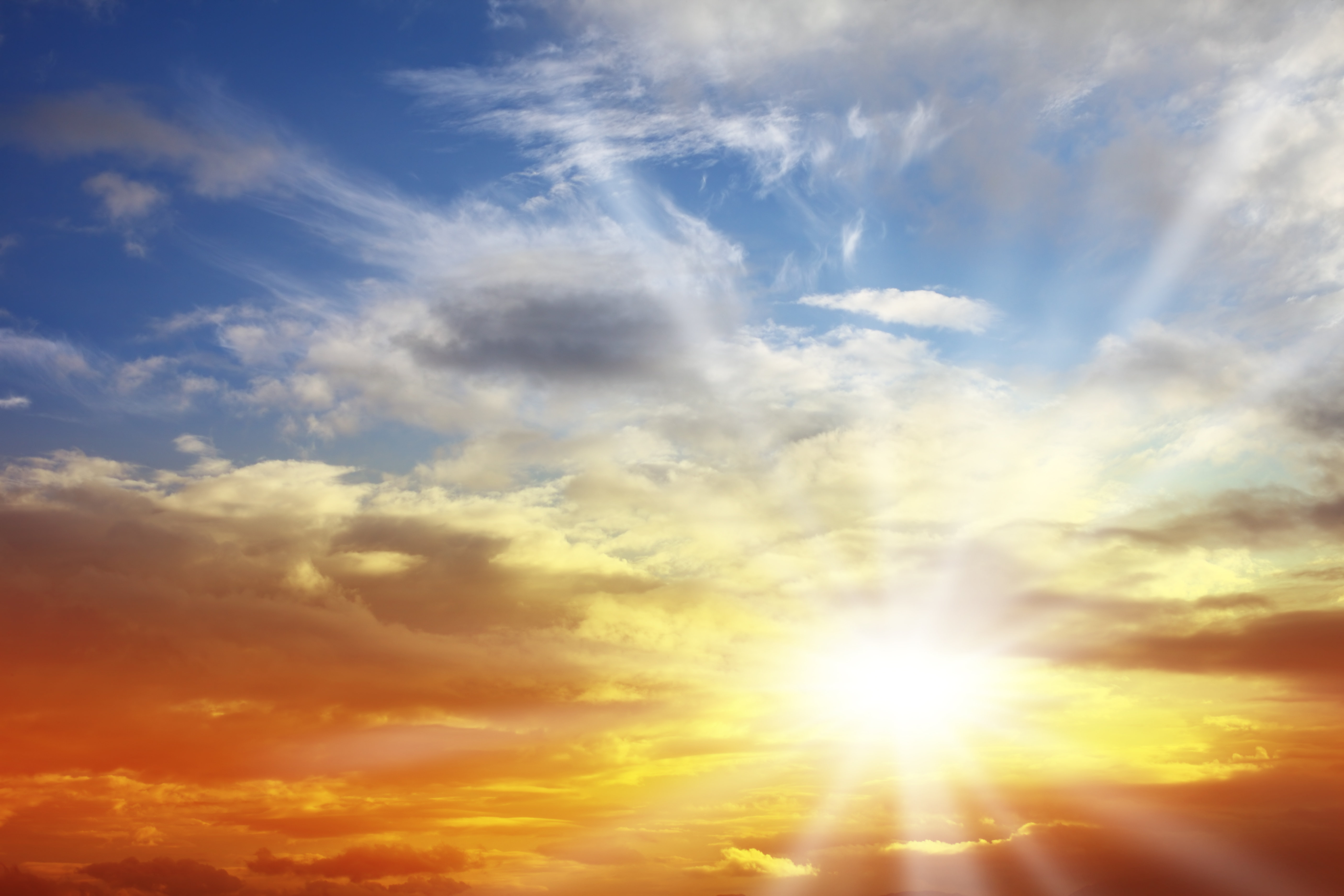 17 Stories Beautiful Sunset Cloudscape by Blackred - Wrapped Canvas Art ...