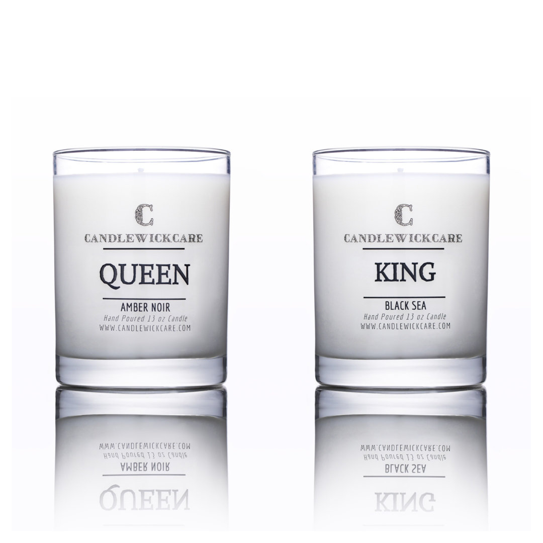 CandleWickCare Royalty Bundle Scented Candles Pack of 2, Aromatherapy ...