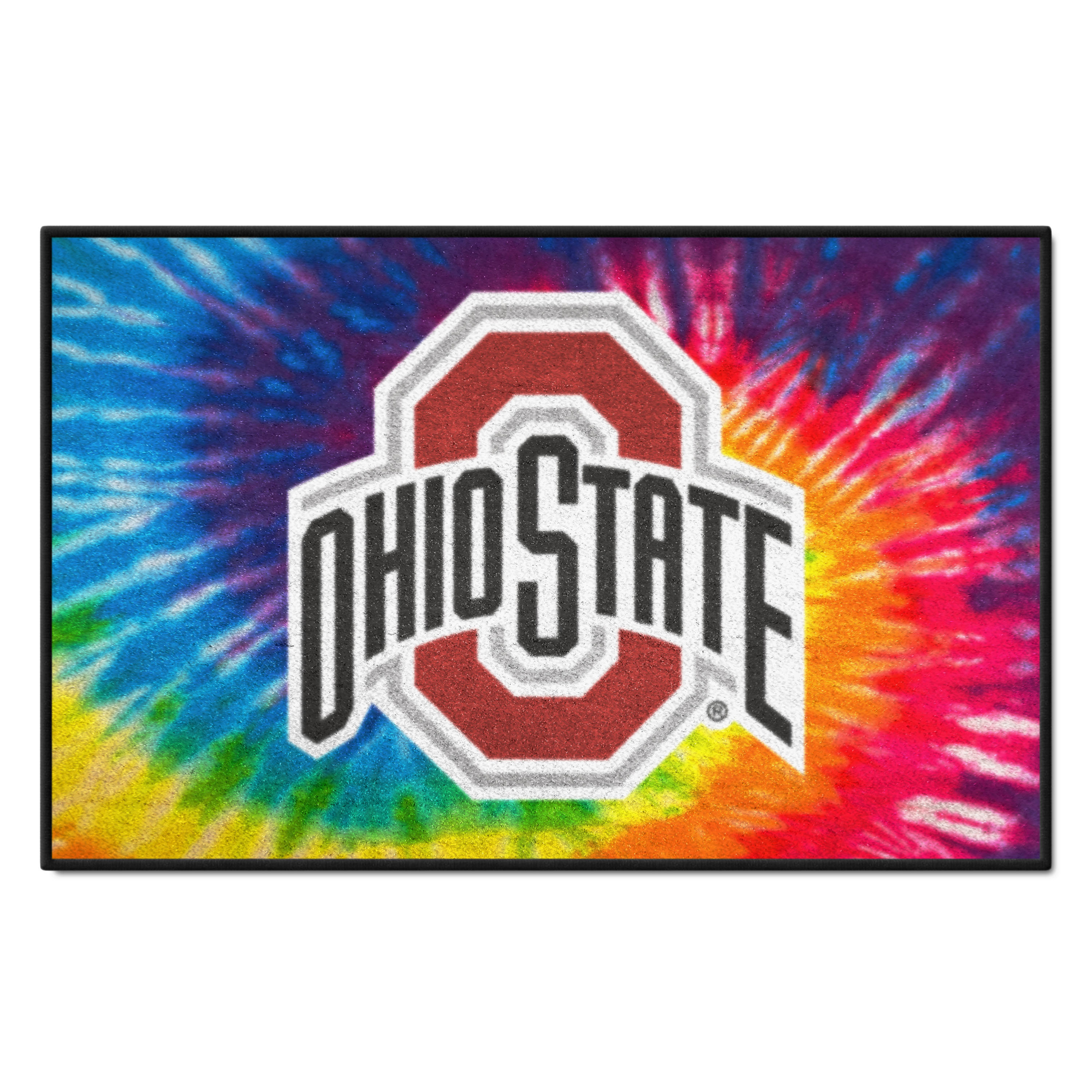 FANMATS Ohio State_Ohio State Buckeyes Tie Dye Starter Mat Accent Rug ...