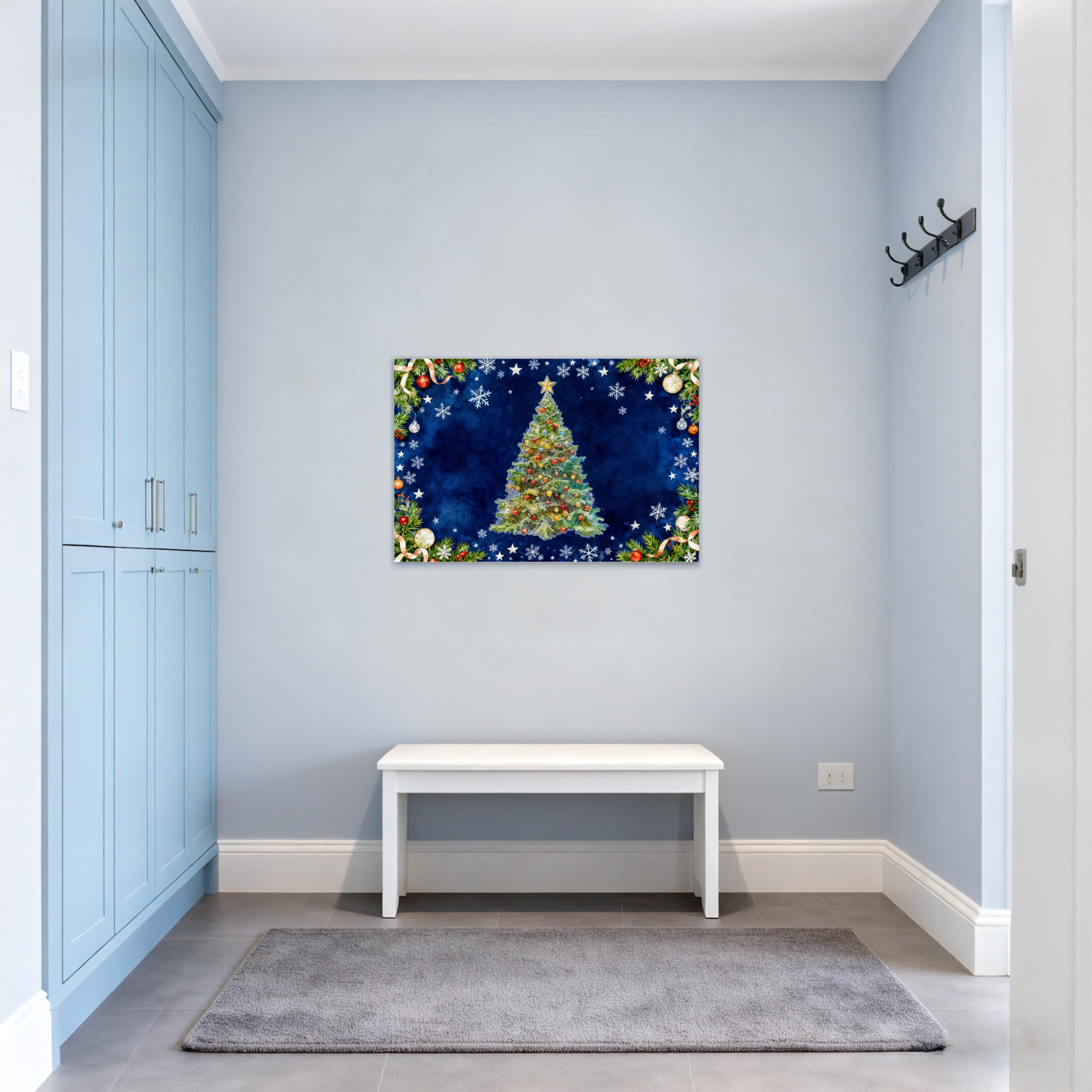 Astoria Grand Arbre de Noël de Noël ornements de flocons de neige étoiles branches de pin ...