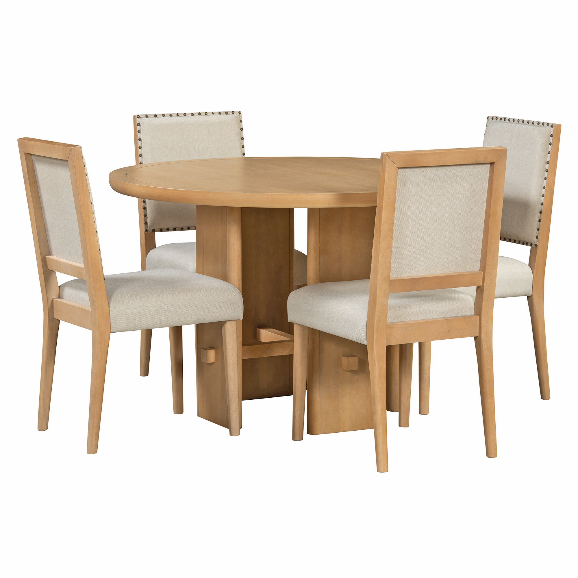 Latitude Run® 5-Piece Round Dining Table Set | Wayfair