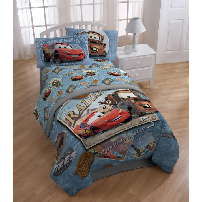 Warner Brothers Disney/Pixar Cars Tune Up 3 Piece Microfiber Sheet Set ...